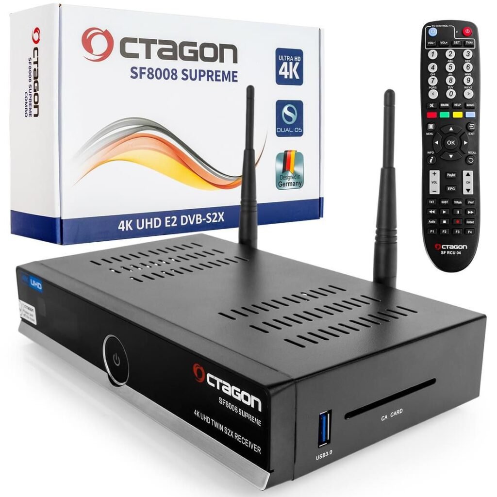 رسيفر اوكتاجون 4k سوبريم توين الجديد OCTAGON SF8008 SUPREME 4K TWIN - M ...