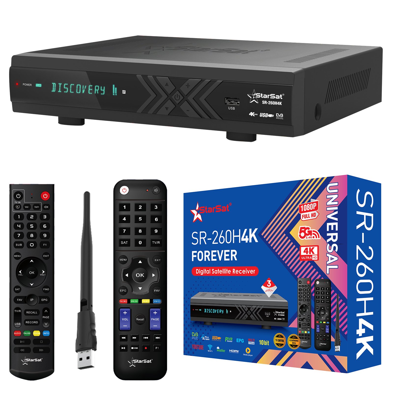 رسيفر ستارسات 260 StarSat 260H 4K 5G UHD - M N Technology